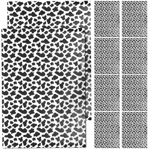 10 Pcs Cow Wrapping Paper Birthday Craft Packaging Print Party Supplies ...