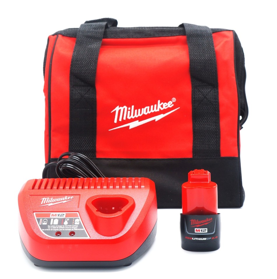 NEW Milwaukee M12 Cordless 3/8 Ratchet 2457-20 + Battery, Charger ...