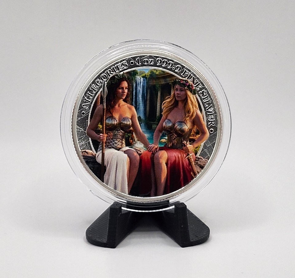 2021 Germania Allegories "Austria & Germania 1 Ounce Silver Colorized ...