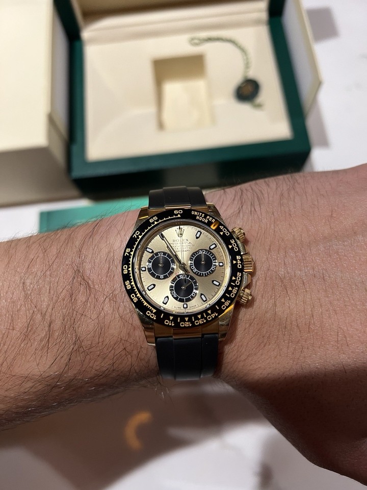 Rolex Daytona Pikachu Dial 116518LN Black Ceramic 18K Yellow Gold Box ...