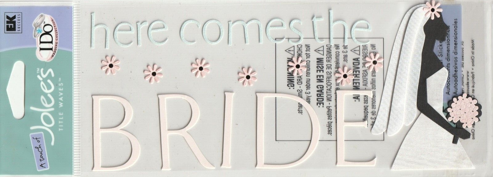 RARE Jolee's I DO Title Waves HERE COMES THE BRIDE Stickers 66194 FAST ...