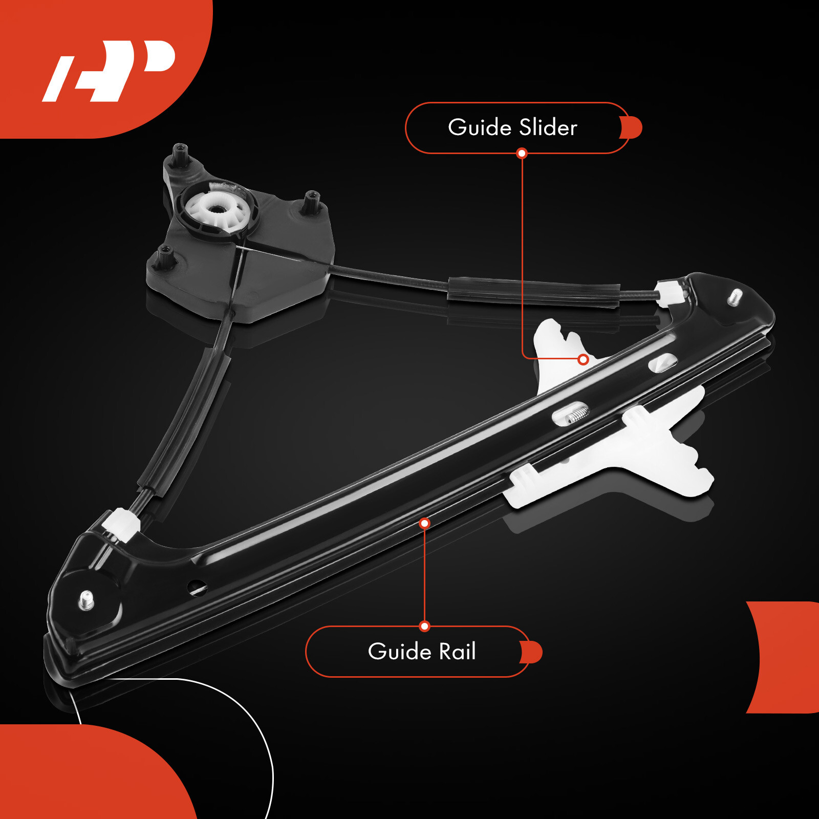 A-Premium Rear Passenger Side Power Window Regulator for VW Golf R 2015 ...