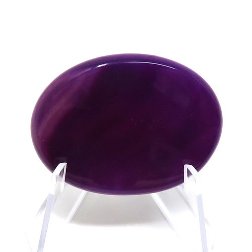 Purple Agate Worry Stone #694- 40mmX30mm or 1.5"x 1" - 6mm Thick ...