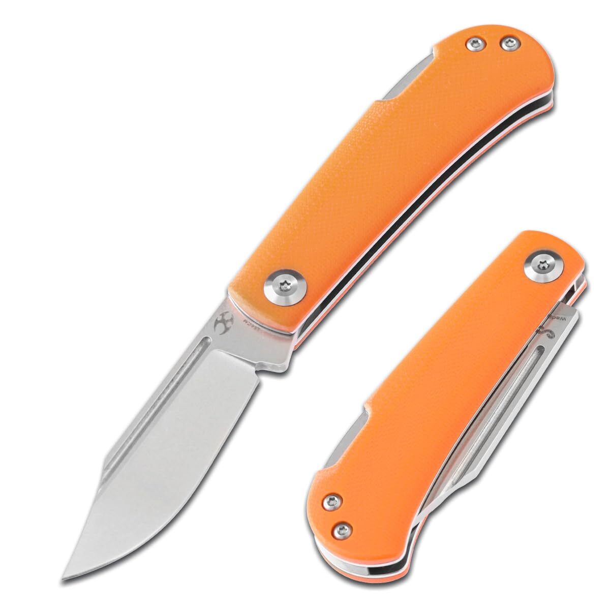 New Kansept Knives Wedge Lockback Orange G10 Folding Poket Knife ...
