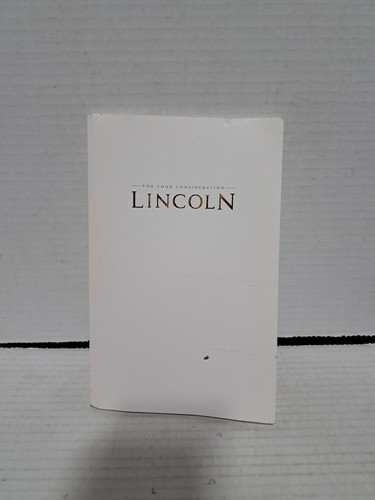 FOR YOUR CONSIDERATION: LINCOLN - ACADEMY AWARDS SCRIPT BY TONY KUSHNER ...
