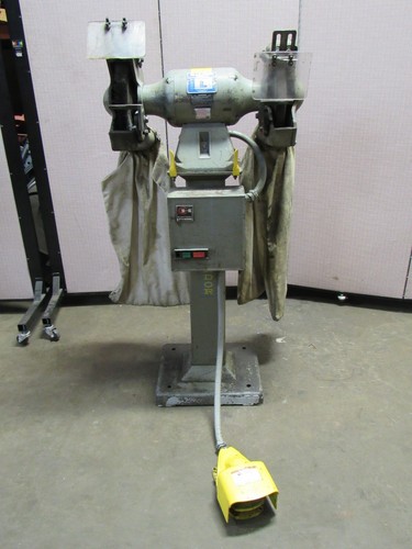 BALDOR PEDESTAL BENCH GRINDER BUFFER 1021W 1.5 HP 3PH 208-230/460V 10 ...