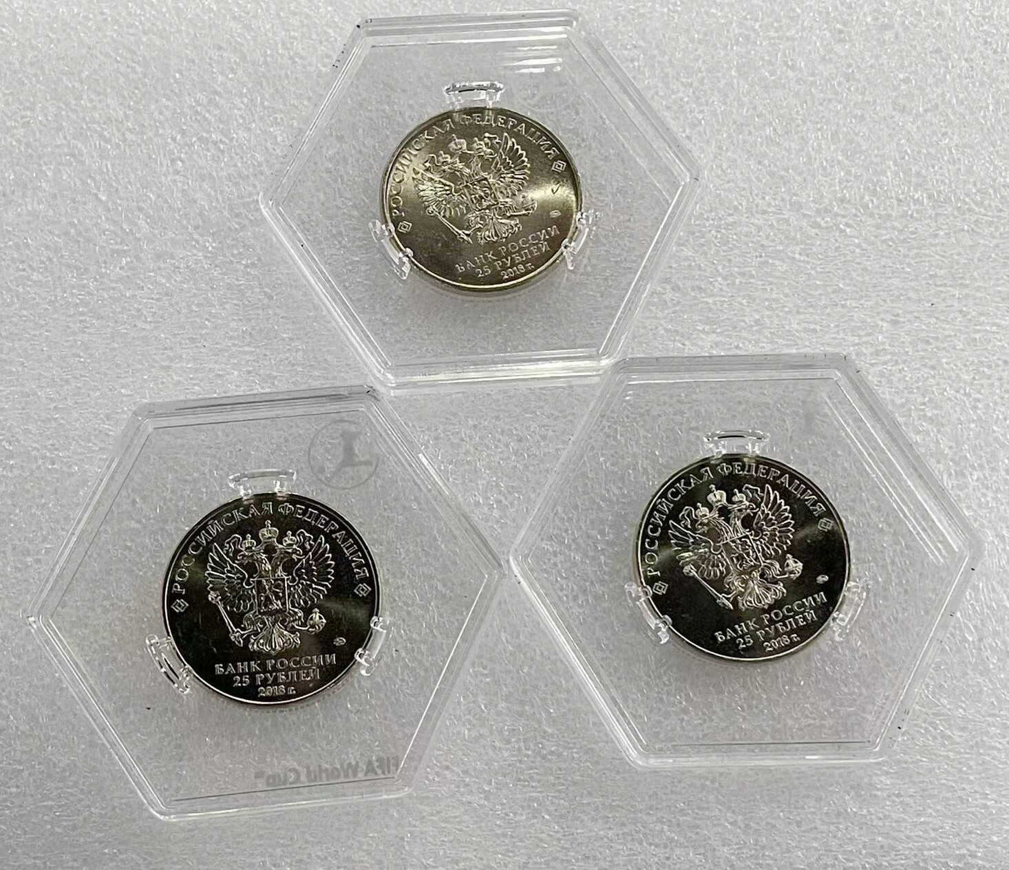 3PCS sets B 2018 football World Cup coin FIFA World Cup commemorative ...