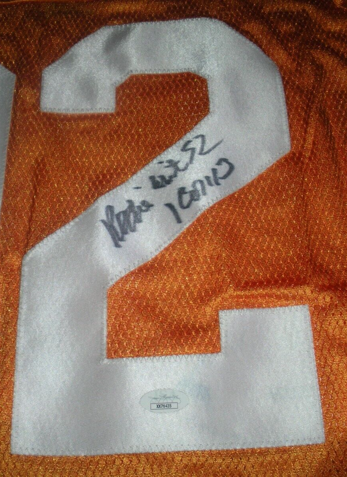 REGGIE WHITE TENNESSEE VOLS READ! JSA/COA SIGNED OFFICIAL LICENSED ...