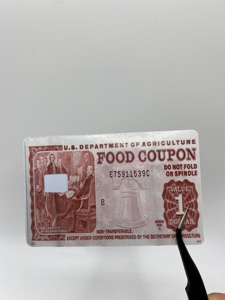 X2 Funny Food Stamp Credit Card Skin-Sticker for Credit Card Skin ...