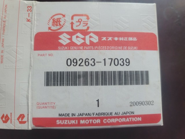 Suzuki OEM Bearing 17x24x20 Part # 09263-17039 for sale online | eBay