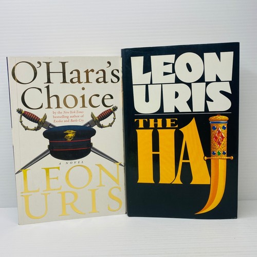 Leon Uris Book Lot x 2 The Haj + O'Hara's Choice Historical Fiction ...