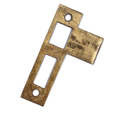 Salvaged Brass Strike Plates for Mortise Locks, 1/2" Spacing, NSTP76 | eBay