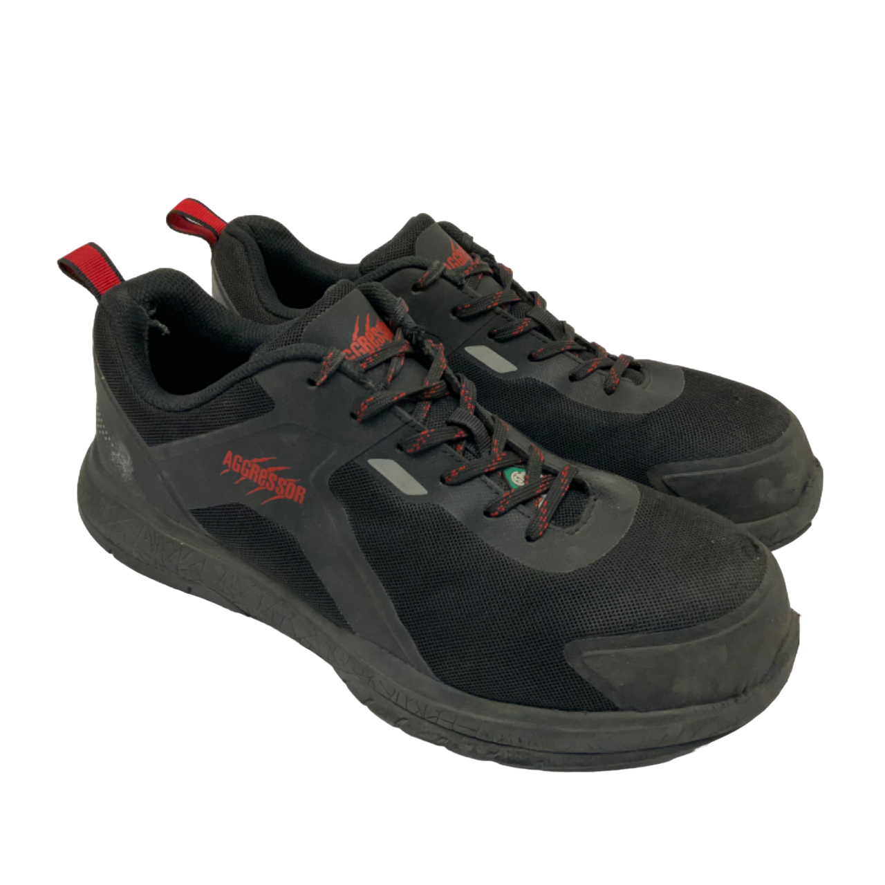 AGGRESSOR Men's 3000 Steel Toe SP FreshTech Athletic Work Shoes Black ...