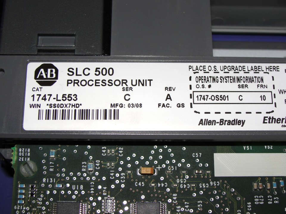 Allen Bradley 1747-L553 Series C SLC 500 SLC 5/05 Processor Controller ...