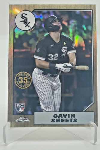 Gavin Sheets 2022 Topps Chrome 1987 Redux 35th Anniversary Wood Rookie ...