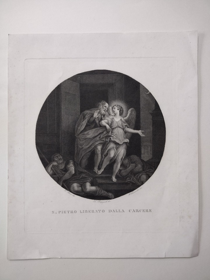 St. Peter Freed Prison Angel Original Antique Albani Trasmundi | eBay