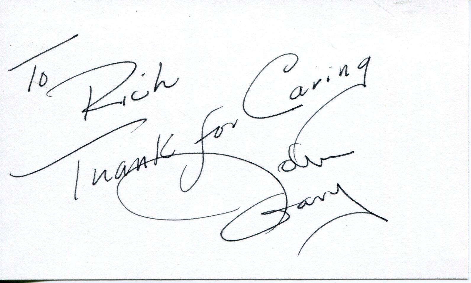 JOHN GARY SIGNED CARD AUTOGRAPH SINGER COMPOSER ACTOR | eBay