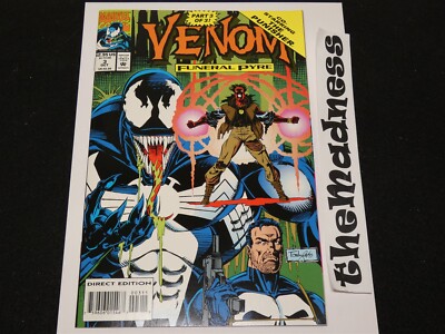 1993 Marvel Comics Venom Funeral Pyre #3 Punisher Tom Lyle Feed the ...