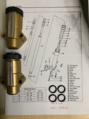 Suzuki PDF O Ring seals x 4 51799-00A01 GSX750S 84 85 SE SF GSXR750 85 ...