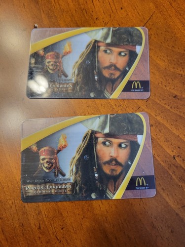 Vintage Mcdonald's Arch Card Pirates of the Caribbean, Johnny Depp ...