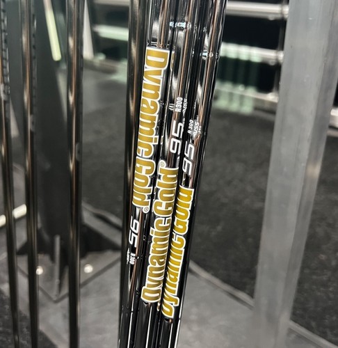 True Temper Dynamic Gold Steel Iron Shafts Set .370 Parallel Tip R300 ...