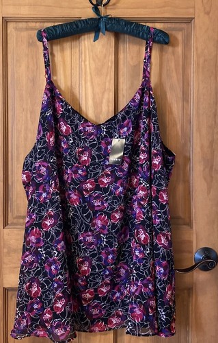 TORRID CAMI SLEEVELESS TANK TOP BLOUSE CHIFFON TOP 6 6X 6XL 30 NEW | eBay