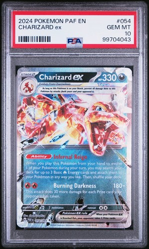 2024 POKEMON PAF EN-PALDEAN FATES #054 CHARIZARD EX PSA 10 | eBay