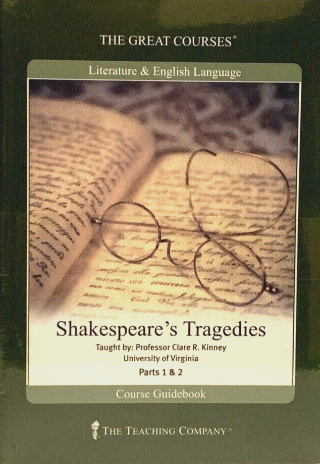 The Great Courses - Shakespeare's Tragedies - 4 DVDs + Guidebook - NEW ...