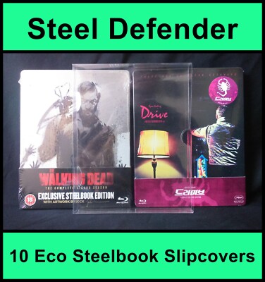 10 Premium Blu-Ray Steelbook Slipcovers / Protectors - Steel Defender ...