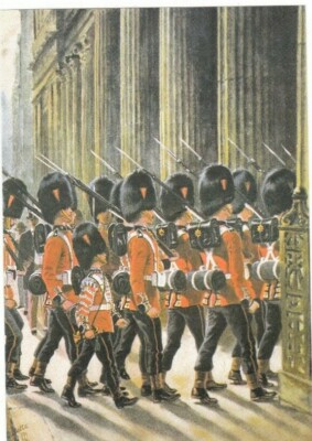COLDSTREAM GUARDS ART COLOUR POSTCARD | eBay UK