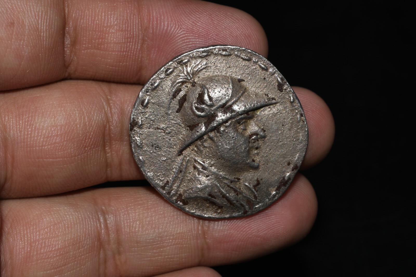 Ancient Bactria Bactrian Eucratides I Silver tetradrachm Coin Ca. 171 ...