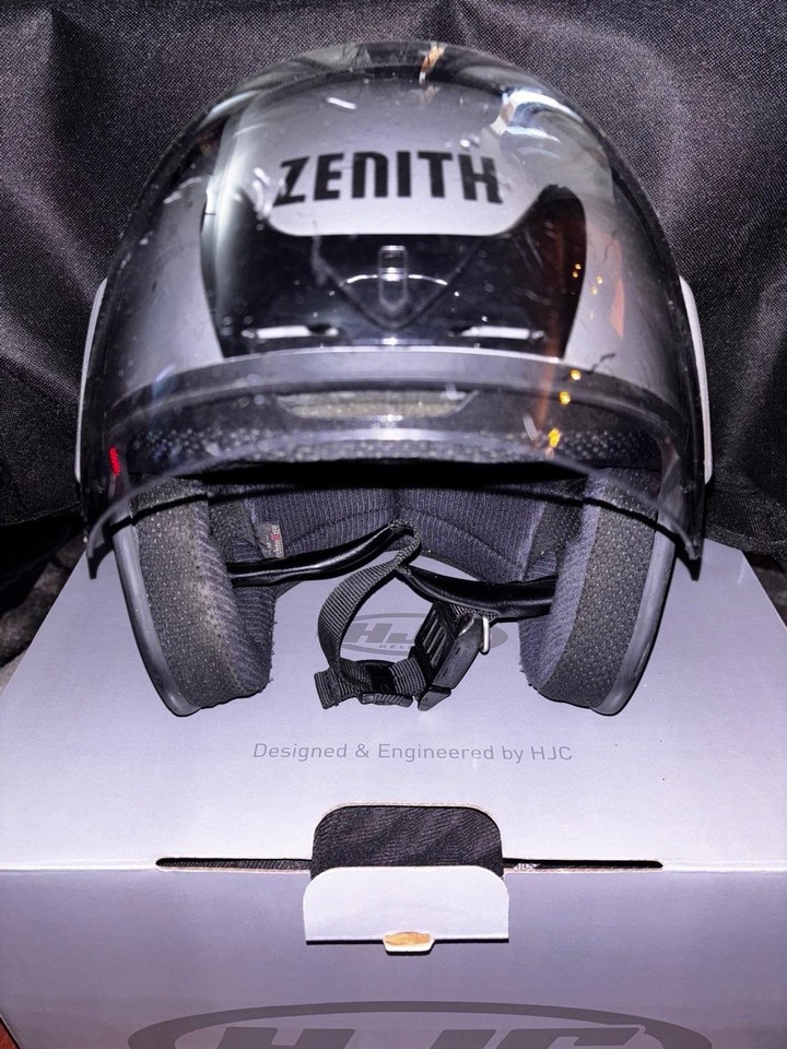 Yamaha Zenith YJ -3D Motorcycle Helmet Size M Colour (Silver) with ...