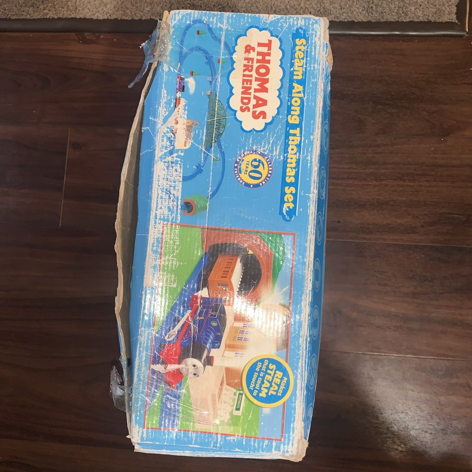 TOMY TRACKMASTER THOMAS & FRIENDS STEAM ALONG THOMAS SET INCOMPLETE ...