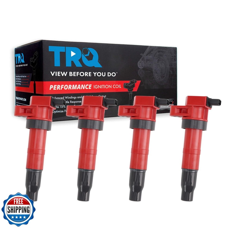 TRQ Ignition Coil Set 4 Piece High Temperature Epoxy Compatible w | eBay