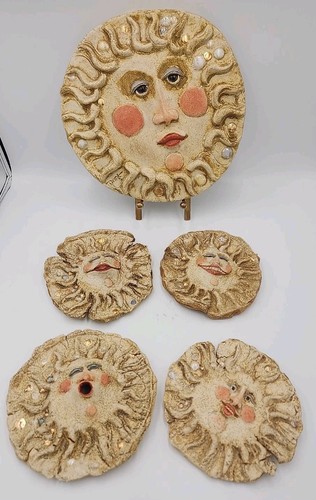 Dane Burr Pottery Studios Sun Face Anthropomorphic Wall Hanging ...
