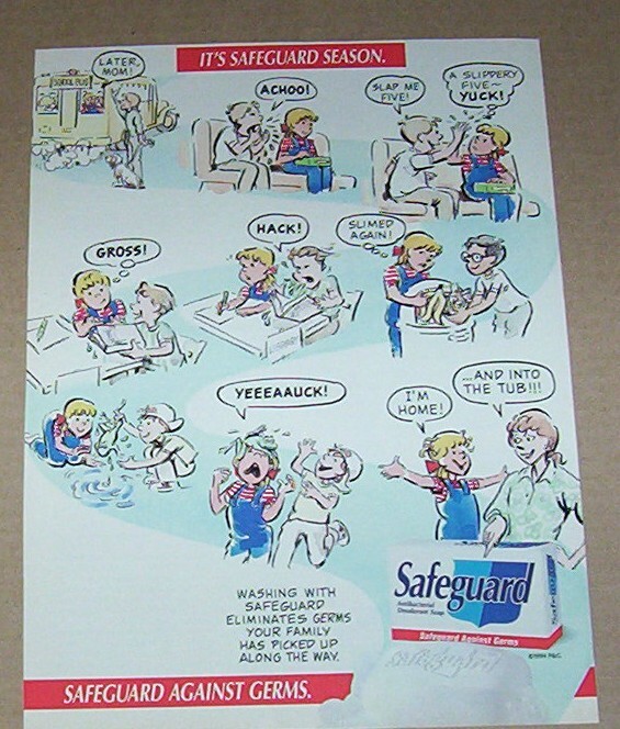 1994 print ad - Safeguard deodorant soap CUTE kids family artwork ...
