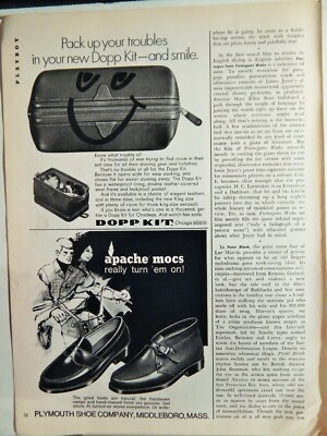 APACHE MOCS MENS SHOES / DOPP KIT / 4711 FRAGRANCES ORIG. VTG 1967 ...