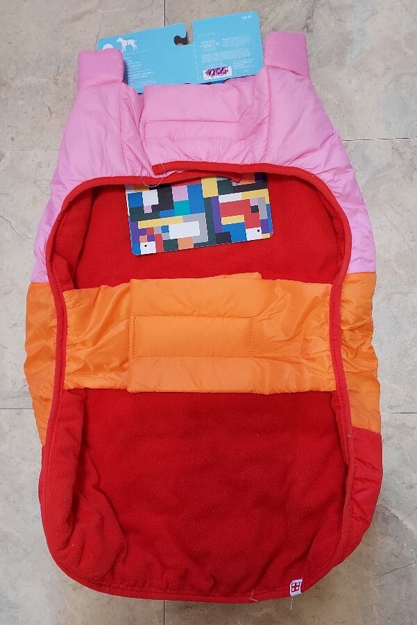 LEGO TARGET COLLECTION NWT Puppy Dog PINK Block Puffer Jacket Coat ...