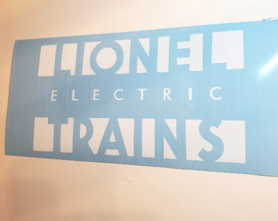 lionel electric trains Decal Sticker Gloss white 18x10" Fast USA | eBay