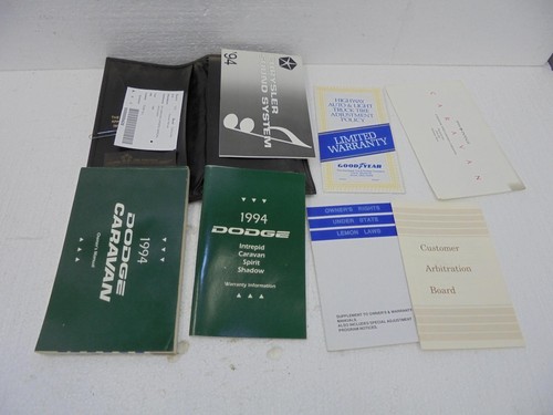 94 Dodge Caravan Owners Manual Operators Book 1994 | eBay
