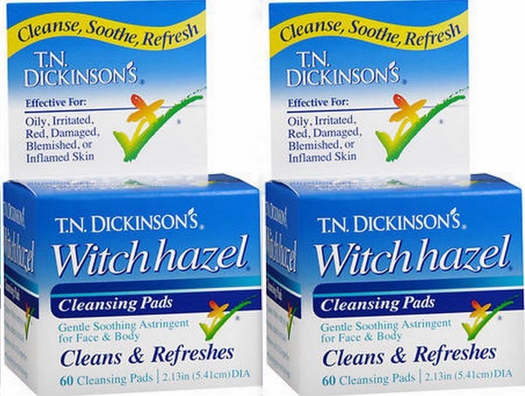 TN Dickinson's Witch Hazel Pads 60 pads ( 2 pack ) / | eBay