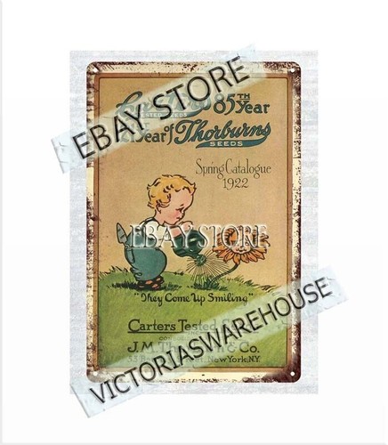 indoor wall hanging 1842 James Carter & Co Carters Tested Seeds metal ...