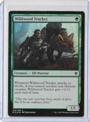 MTG Wildwood Tracker FOIL Throne of Eldraine (ELD) Common Card #183/269 ...
