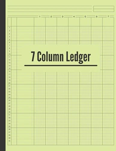 Accounting Ledger Paper Template