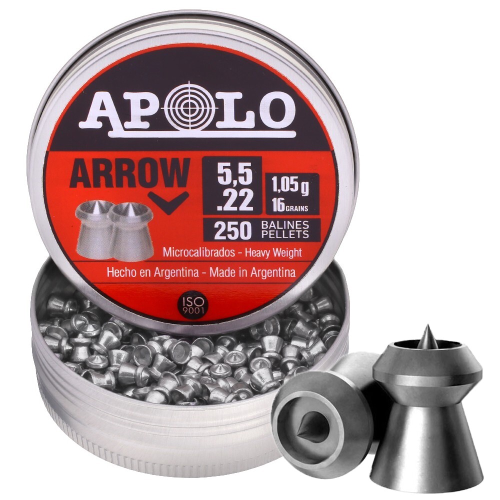 Spiked Hollowpoint Air Gun Pellets, .22 Caliber, 16grain - 250 Ct ...