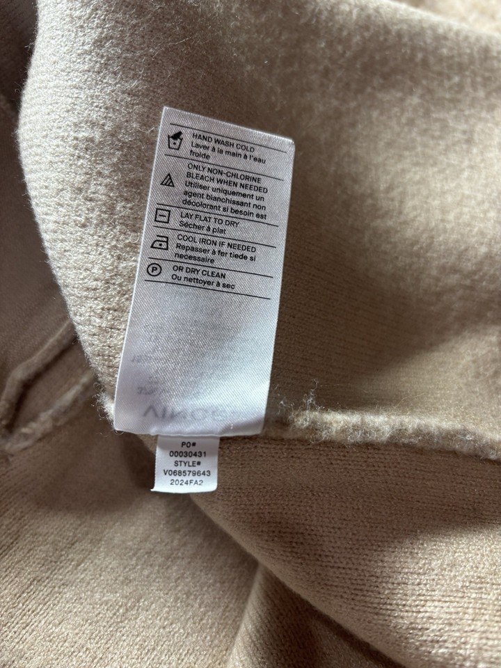 Vince M Medium Soft Sculpted Cardigan Car Coat Cream Wool Alpaca Blend ...