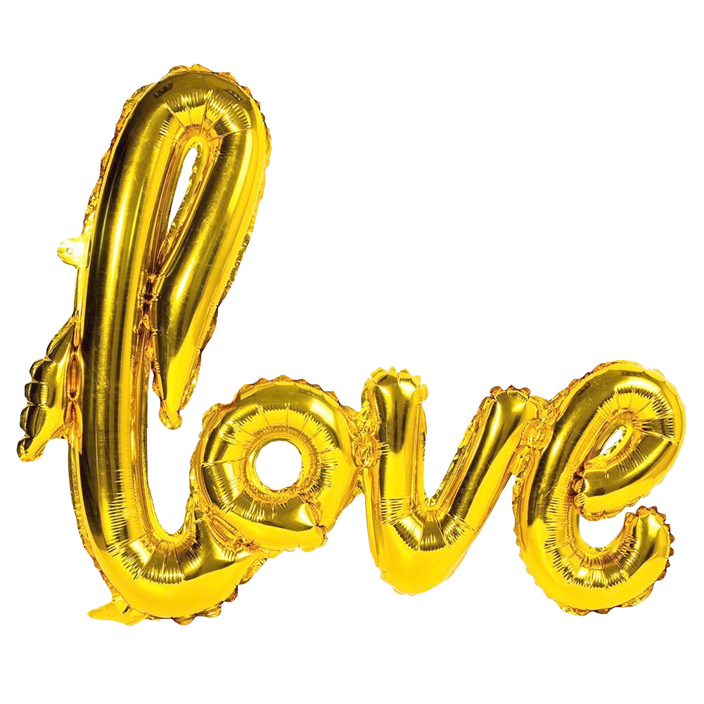 40 inch Giant Love Letter Word Wedding Engagement Hen Anniversary Foil ...