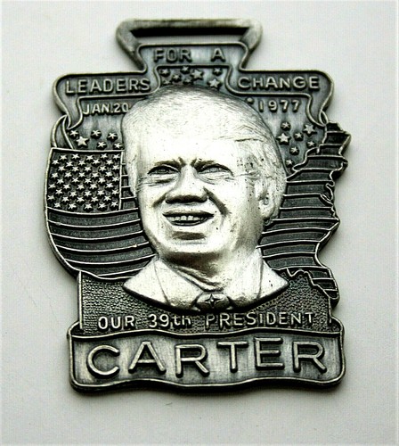 VTG Jimmy Carter Democratic Presidential Inauguration Pocket Watch FOB ...