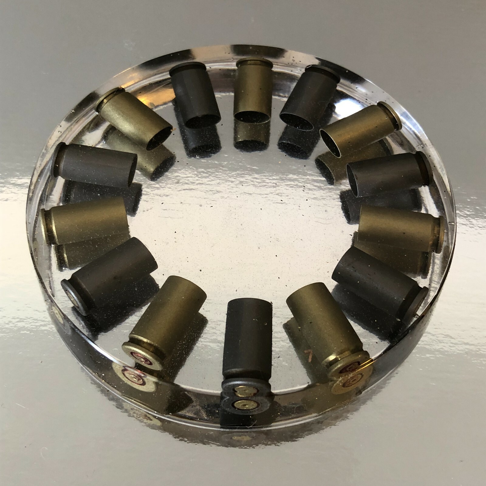 Resin Art Shell Casing Coasters-Set of 4-Brass & Steel Combo | eBay