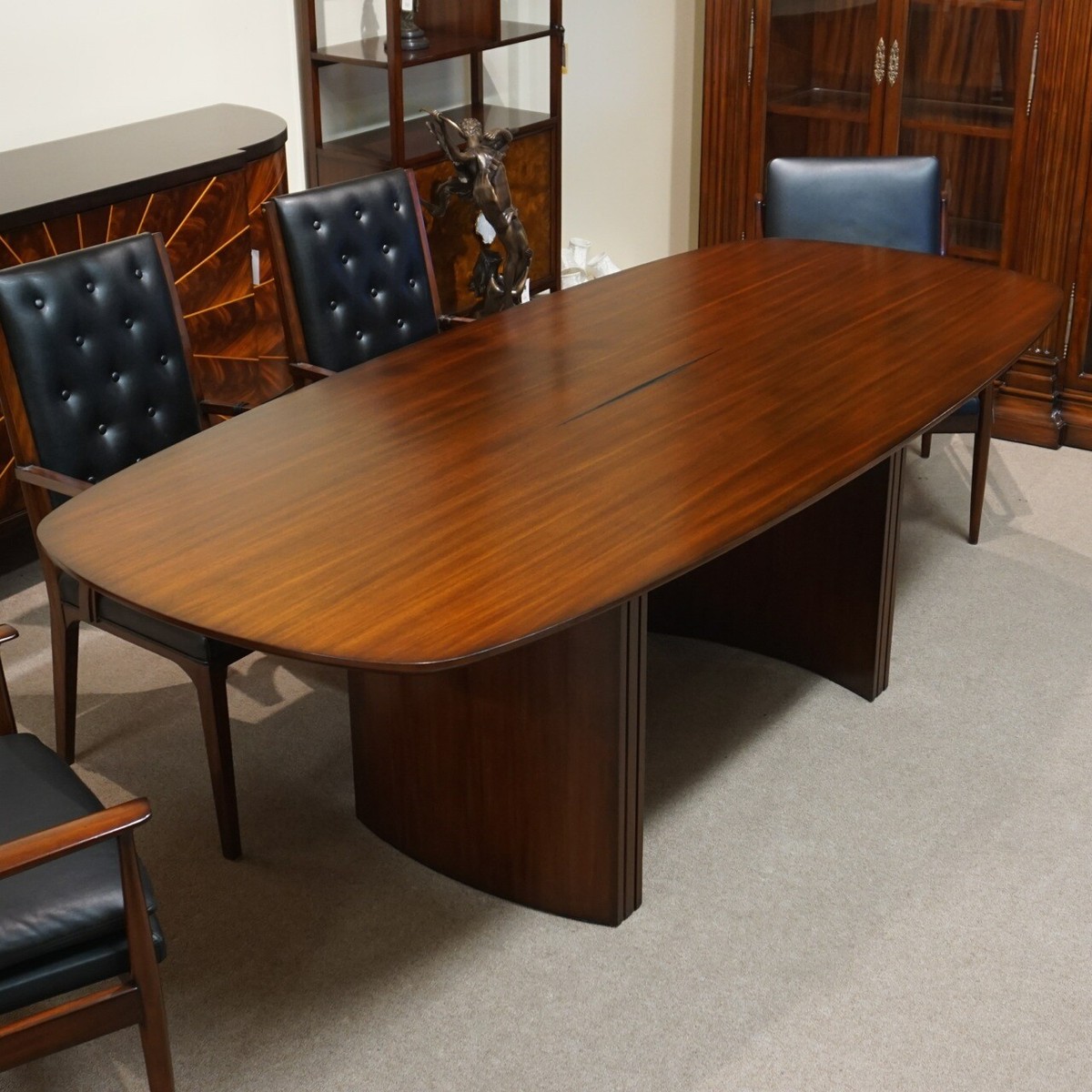 Reclaimed Wood Oval Conference Table